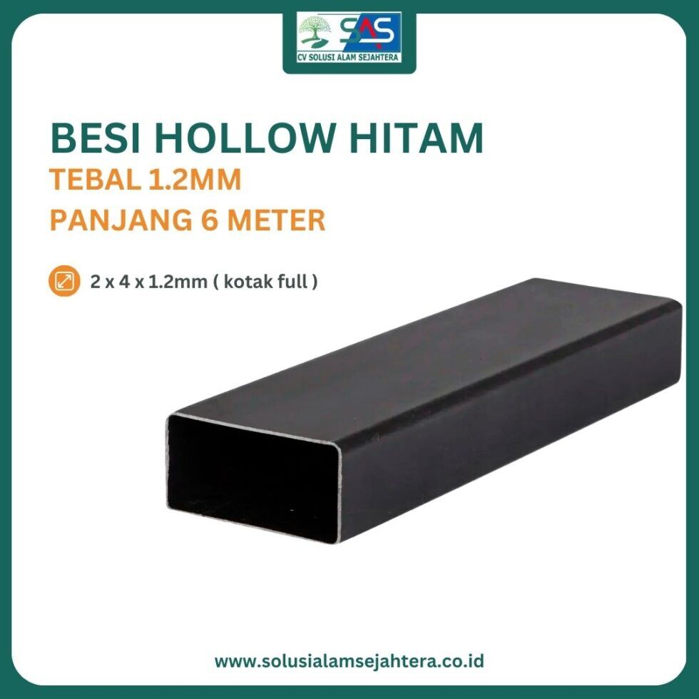 Besi Hollow Hitam - Solusi Alam Sejahtera